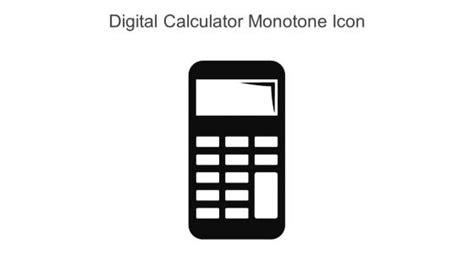 Digital Calculator Icon PowerPoint Presentation And Slides PPT Sample SlideTeam
