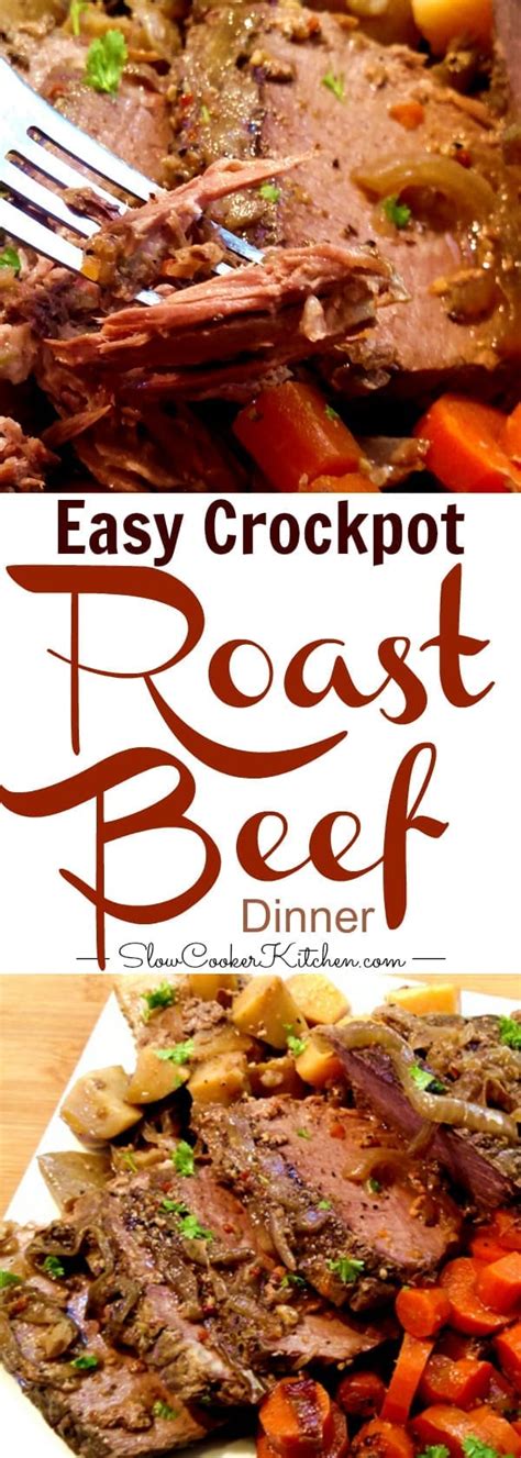 Easiest Crock Pot Roast Beef Ever