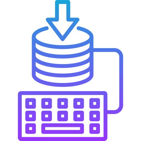 Input Data Generic Gradient Outline Icon