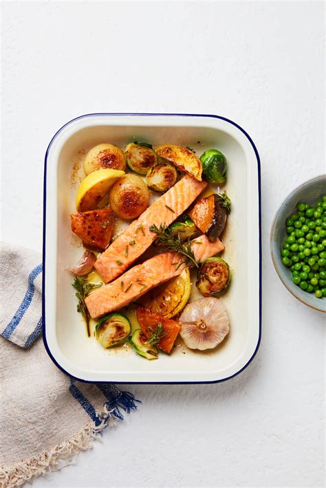 Baked Salmon With Roast Veggies Recipe Gotta Love Tassie Seafood