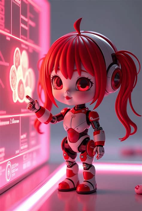 Ultra High Resolution 3dcg Concept Art A Tiny Android Girl Is