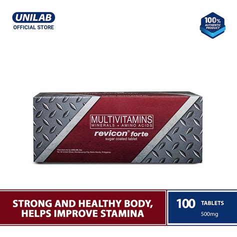 Unilab Revicon Multivitamins 100 Tablets Shopee Philippines