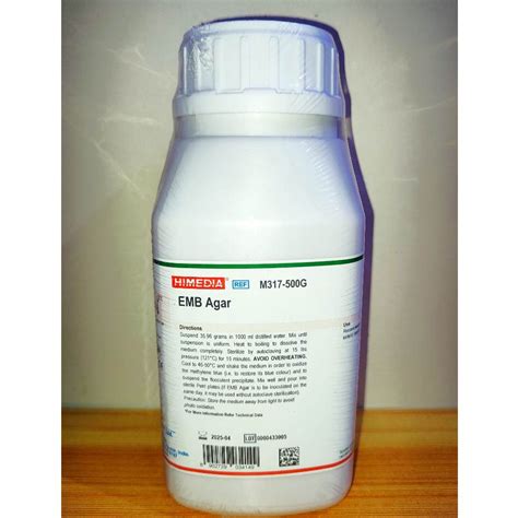 Himedia Emb Eosin Methylene Blue Agar 500g Dehydrated Culture Growing
