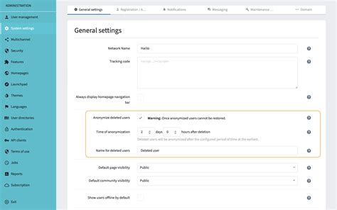 Anonymizing Deleted Users Haiilo Support Center