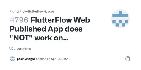 Flutterflow Web Published App Does Not Work On Companies Network · Issue 796 · Flutterflow