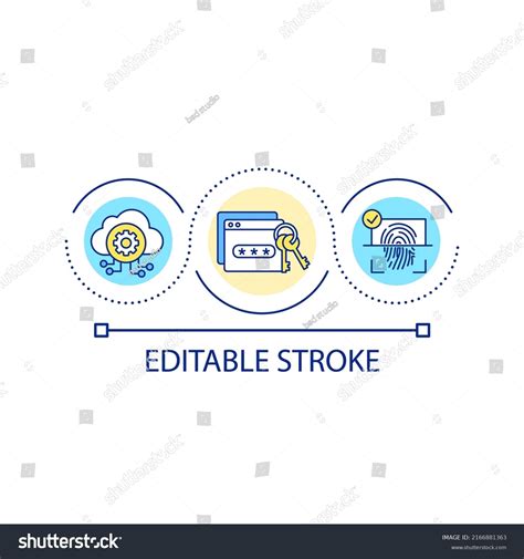 Cyber Security Loop Concept Icon Personal Stock Vector Royalty Free 2166881363 Shutterstock