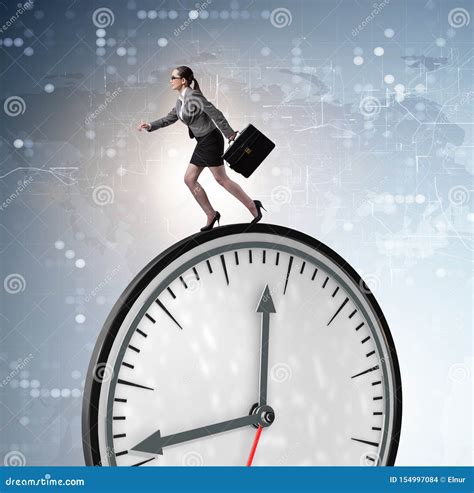 Concepto De La Gesti N De La Empresaria A Tiempo Foto De Archivo Imagen De Encargado Puntual