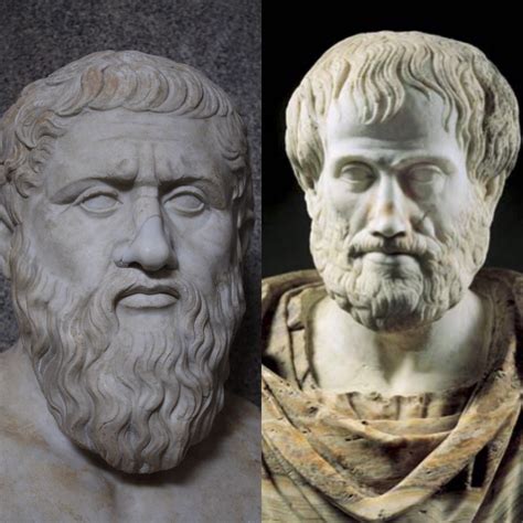 These Are The Two Philosophersplatoon The Left And Aristole On The