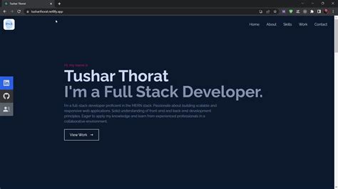 Tushar Thorat On Linkedin Reactjs Frontend Backend Fullstackdeveloper Tailwindcss Css