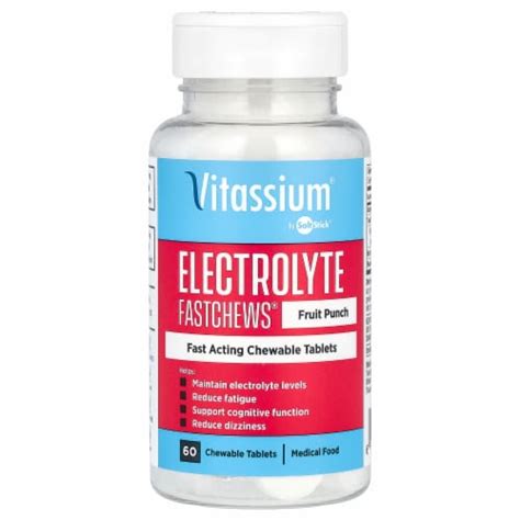 Vitassium Electrolyte Fastchews® Fruit Punch 60 Chewable Tablets 60 Count Qfc
