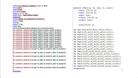 I Need A Code Where 16 Bit Full Adder And 16 Bit Full