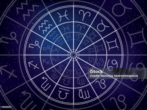 조디악 징후 배경입니다 점성술 라운드 일정 컬렉션 황도 보라색 보라색 유행 컬러 벡터 별자리 우주 우주 물병자리 천칭 자리 레오