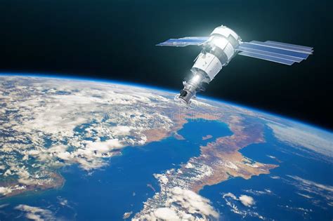 Research Probing Monitoring Of In Atmosphere Communications Satellite In Orbit Above The