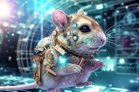 Premium AI Image Mouse In A Mouse Suit With A Mouse On His Chest