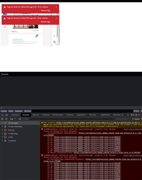 Domexception Failed To Read The Sessionstorage Adobe Community 13980467