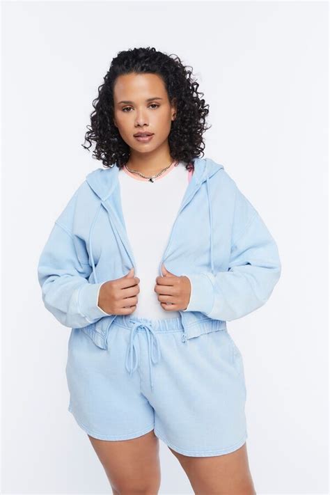 Forever 21 Plus Size Drop Sleeve Zip Up Hoodie Shopstyle
