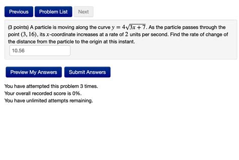 Solved A Particle Is Moving Along The Curve Chegg