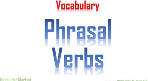 Phrasal Verbs Ppt
