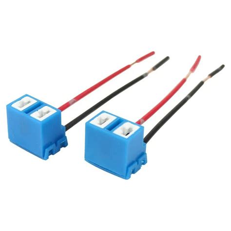 자동차 헤드라이트 세라믹 전구 홀더 연장 자동차 와이어 할로겐 어댑터 소켓 램프 커넥터 H7 2 개 자동차 전자