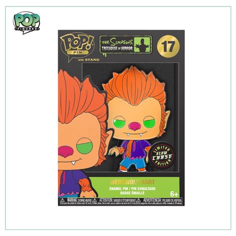 Werewolf Bart 17 Enamel Pop Pin The Simpsons Treehouse Of Horror