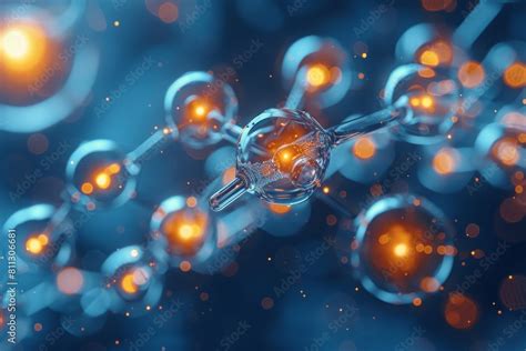 Detailed Image Showing Molecular Structure With Connected Atoms In A Complex Array Hinting At