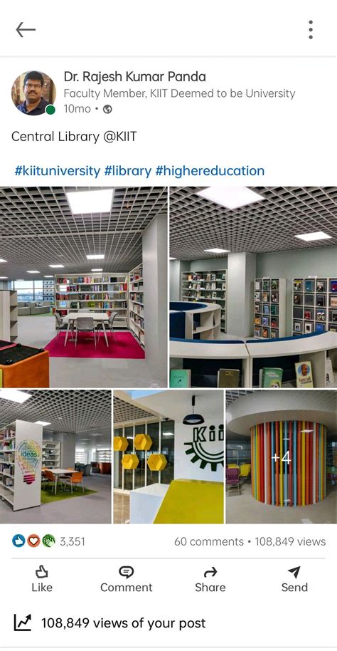 Dr Rajesh Kumar Panda On Linkedin Linkdin Thankyou Kiit Kiituniversity Library