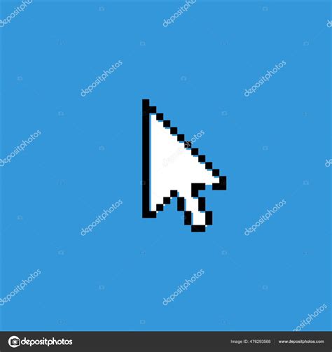 Cursor Icon Pixel Cursor Computer Pointer Black Arrow Stock Vector By Threecvet Gmail Com