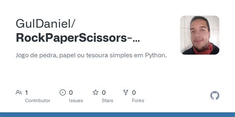 GitHub GulDaniel RockPaperScissors Python Jogo De Pedra Papel Ou
