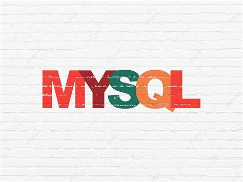 Programming Concept Mysql On Wall Background Storage Cloud Database