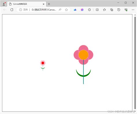 用html5 Javascript绘制花、树html绘制花朵 Csdn博客