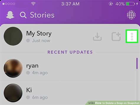 How To Delete A Snap On Snapchat 12 Steps With Pictures