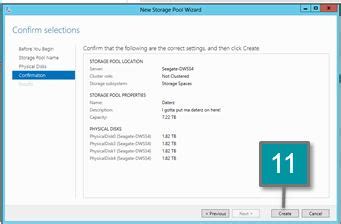 Business Storage Windows Server NAS How To Create A New Storage Space Volume Seagate Support UK