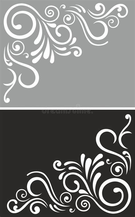 Vintage Decorative Calligraphic Borders Coreldraw X16 Cdr Stock Vector Illustration Of Page