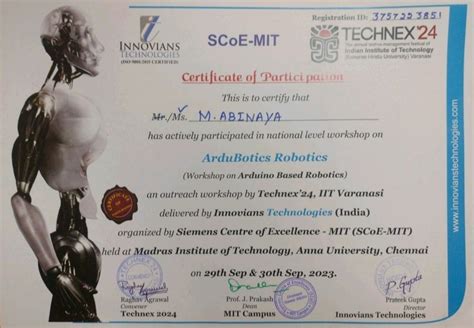 Abinaya M On Linkedin Ardubotics Roboticsinnovation Mitchennaiworkshop