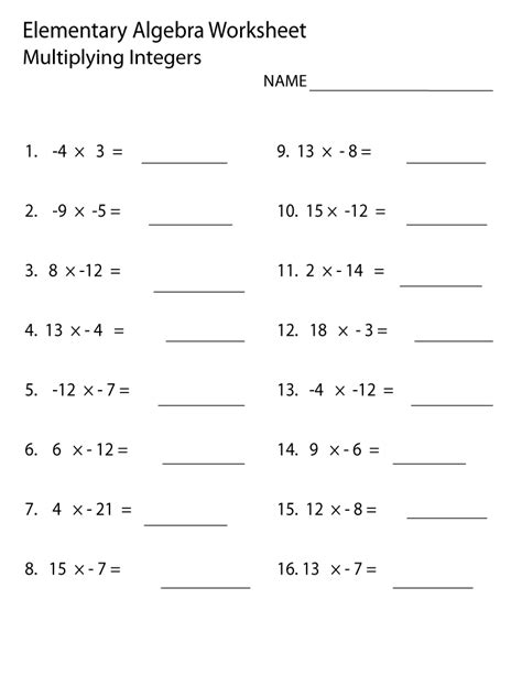 Simple To Complex Elementary Math Worksheets Learning Printable