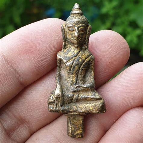 พระยอดธง กรุวังหน้า เนื้อสัมฤทธิ์ 泰国佛牌 Thai Amulets ศิลป์สยาม พระเครื่อง Thaipick