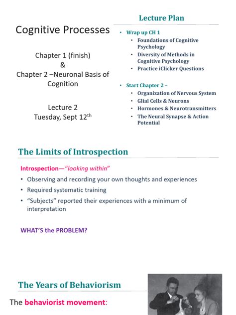 Lecture 2 Ch 1 Part 2 And Ch 2 Part 1 Posted Notes Sept 12 Pdf