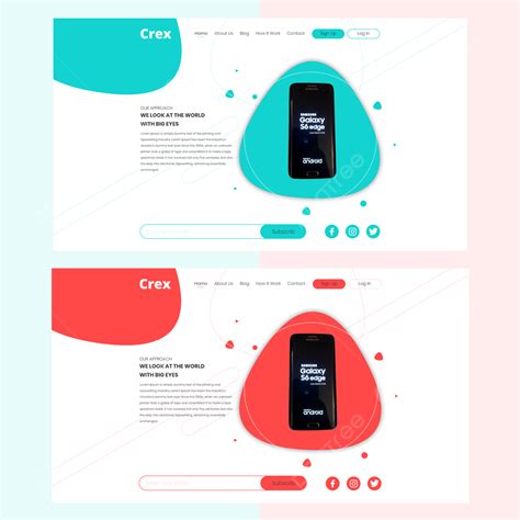 방문 페이지 템플릿 Ui 키트 템플릿 Psd 다운로드 디자인 자료 다운로드