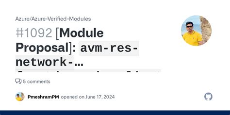 Module Proposal `avm Res Network