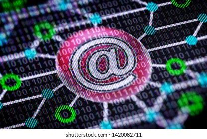 Email Icon Circuit Board Binary Code Stock Illustration 1420082711