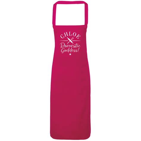 Domestic Goddess Personalised Apron Fun Cleaning Ts