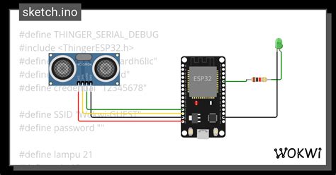 Monitoring Kontrol Jarak Jauh Wokwi Esp32 Stm32 Arduino Simulator