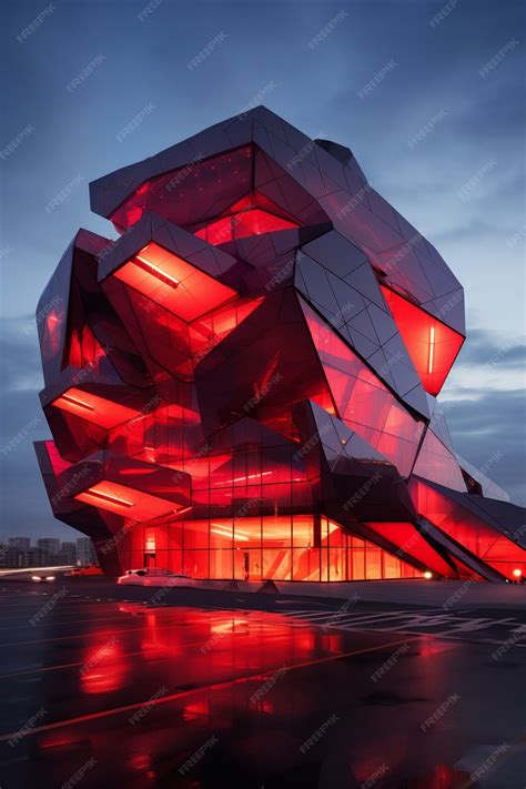 Free Photo 3d Rendering Of Abstract Building