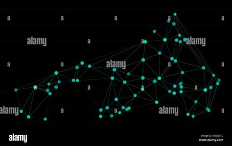 Digital Connections Experiment Triangles Shapes New Technology Vector Background Stock Vector