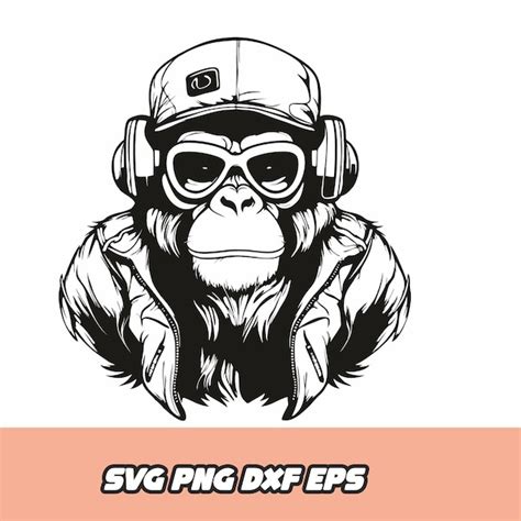 Monkey Svg Etsy