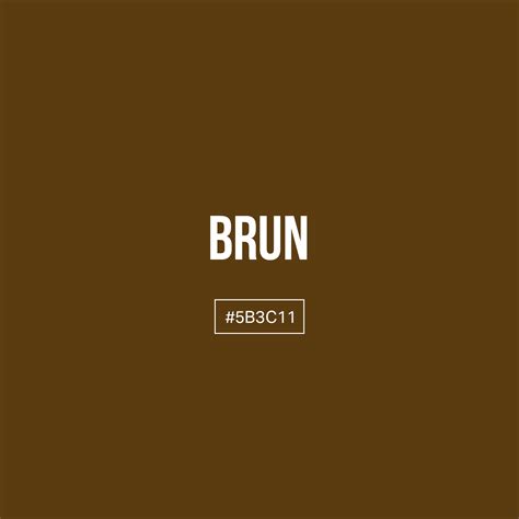 Influenz Le Brun Brun Champ Chromatique Art De La Couleur
