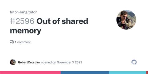 Out Of Shared Memory · Issue 2596 · Triton Langtriton · Github