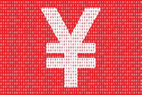 digital renminbi or yuan currency with one and zero binary code digit