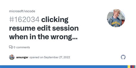 Clicking Resume Edit Session When In The Wrong Workspace Just Deletes