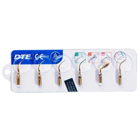 Dte Ultrasonic Scaler Gold Tips Assorted 6pk Includes Net32